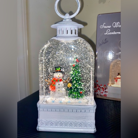 no brand | Holiday | Nib Vintage Inspired Led Snow Water Lantern Music ...